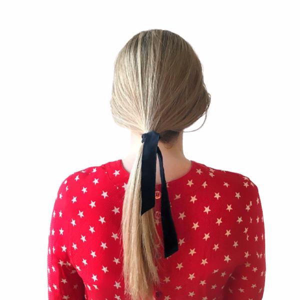 Satin Long Tail Hair Ribbon by Bandtz